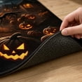 AHGQT Spooky Pumpkin Scarecrow Halloween Doormat, 32 x 20 Inch Outdoor ...