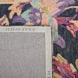 SAFAVIEH Blossom Fisher Floral Area Rug, Charcoal/Plum, 3' x 5 ...