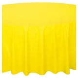 Way to Celebrate! Round Plastic Neon Yellow Table Cover, 84in - Walmart.com