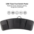 HXUSB Triple Foot Switch Pedal,PC Triple Foot Switch Programmable ...