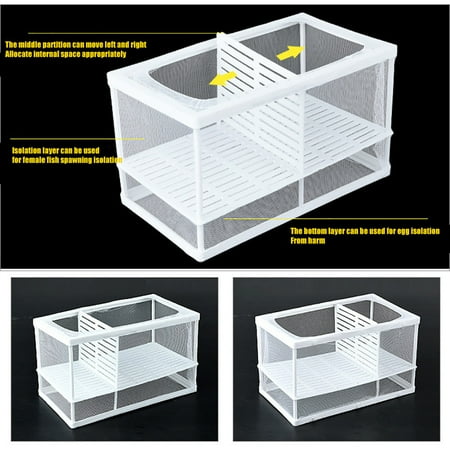 XZNGL Aquarium Fish Tank Fish BreedingHatcher Net Hanging Mesh Box ...