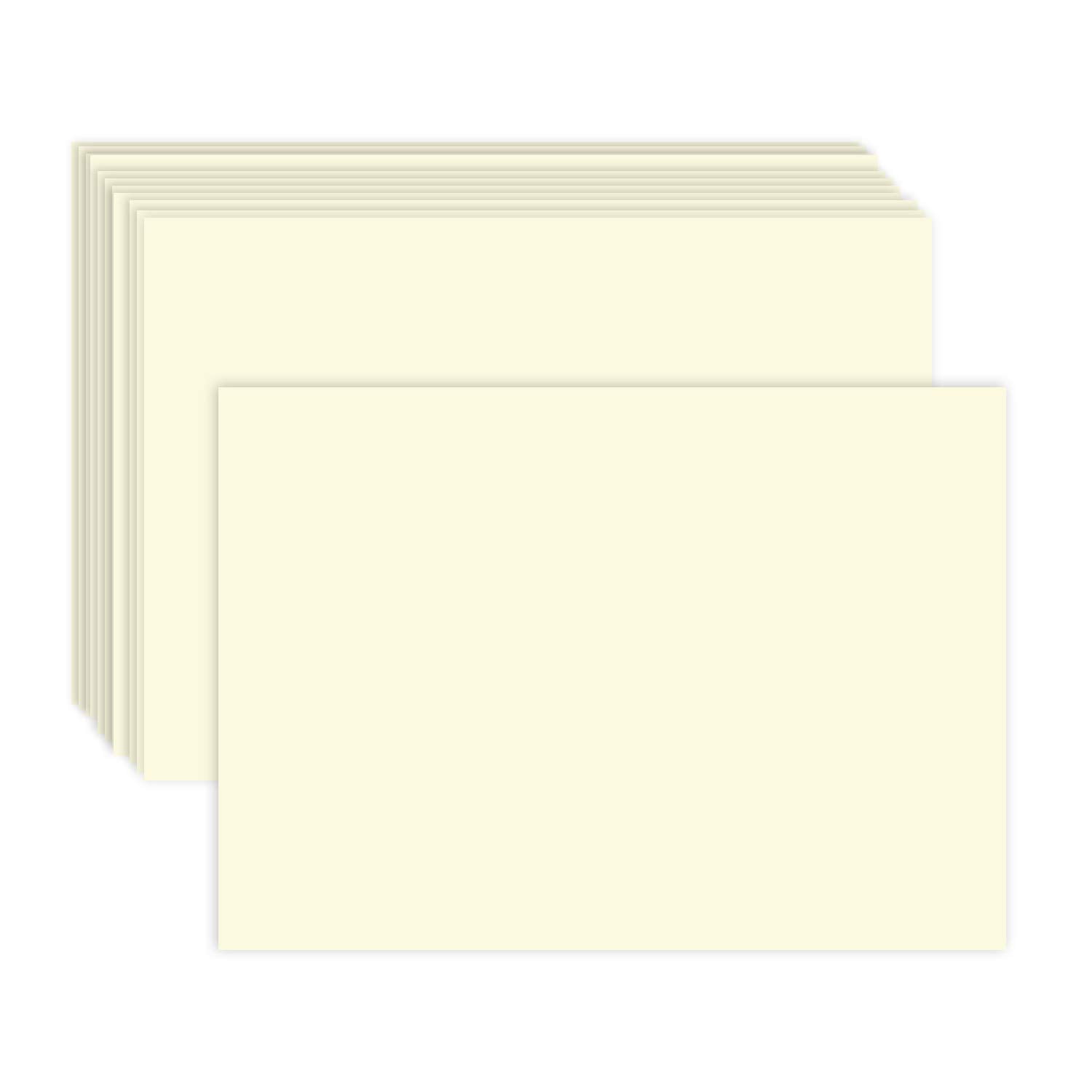 Cream Greeting Note Flat Postcards or Cards - 5 X 7 Inches - 50 Per ...