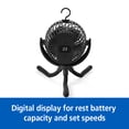 Mainstays 4" New 3-speed Portable Rechargeable Fan with Flexible Tripod ...