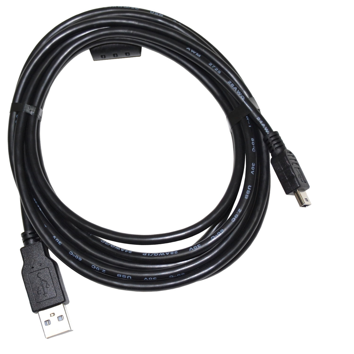 HQRP Extra Long 10ft USB to Mini USB Cable for Canon EOS 10D, 20D, 30D ...