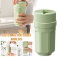 Agiufgs Ice Cube Tray and Dispenser, -Fast Ice Demolding with 0.1s Turn ...