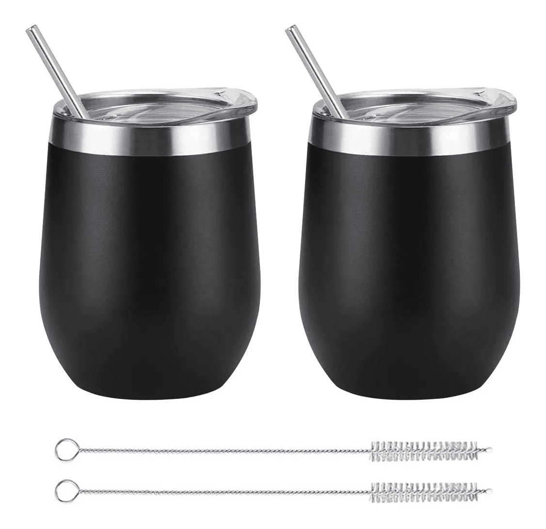 Vaso Termico Acero Inoxidable frio/calor 2 Piezas Negro 12 Oz | Walmart ...