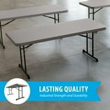 Lifetime 6 ft. Rectangle Folding Table, Indoor/Outdoor Professional ...