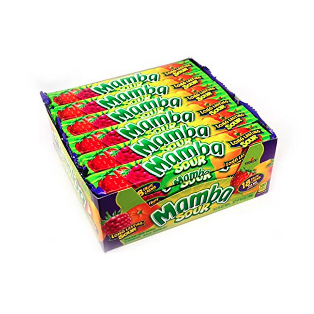Mamba Sour Fruit Chews 24 / Box - Walmart.com - Walmart.com