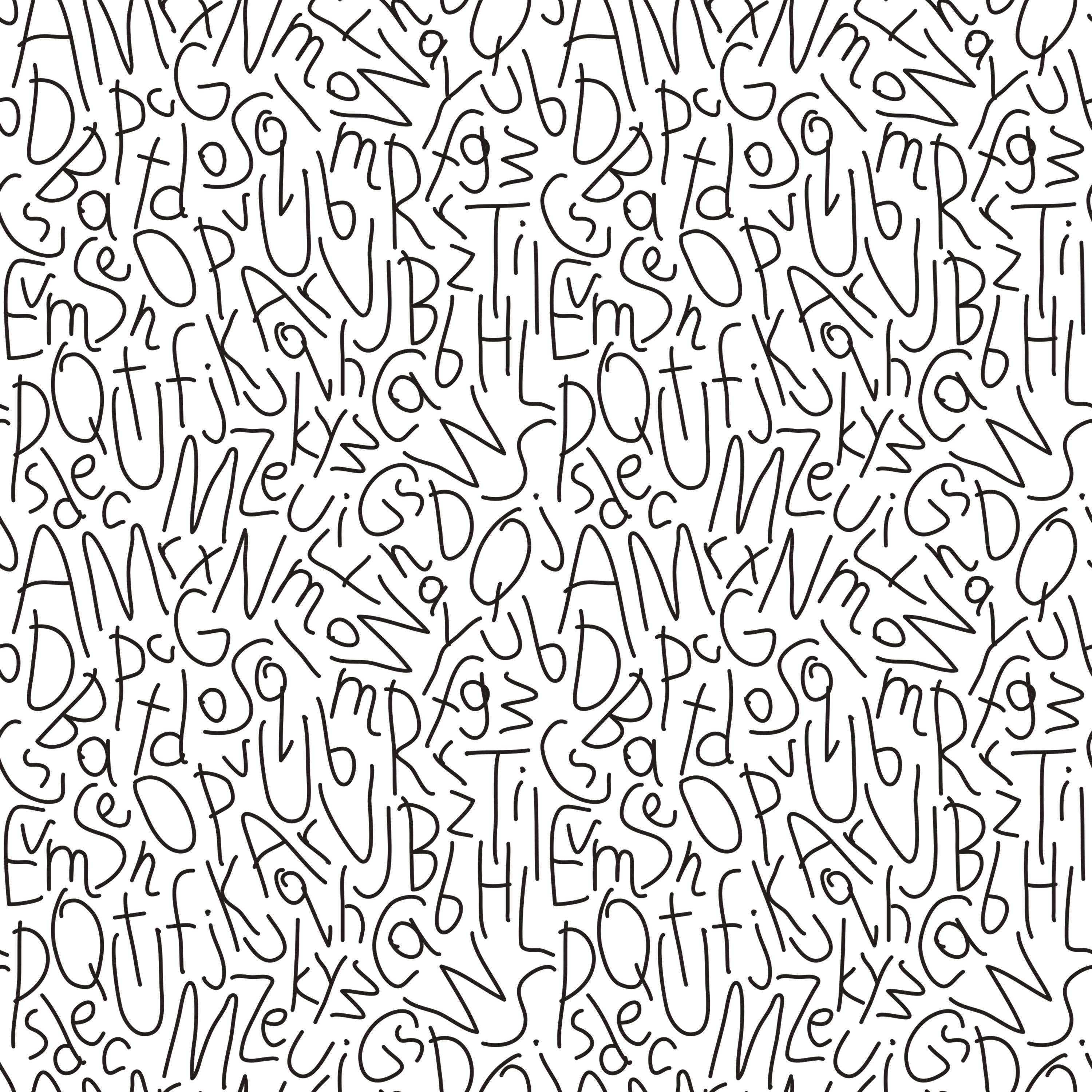 Alphabet Jumble Peel and Stick Wallpaper - Walmart.com