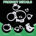 Uxcell 8pcs Double Snap Grip 63-69mm Heavy Duty Plastic Hose Clamps ...