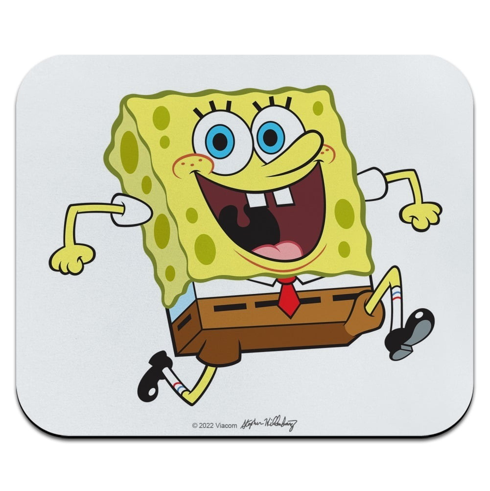 Running SpongeBob Low Profile Thin Mouse Pad Mousepad - Walmart.com
