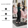 OmySalon 3’x4’ Anti Fatigue Salon Mat with Round Base, Barber Chair ...