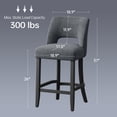 Vknow Furniture Mid-Century Counter Height Bar Stools Set of 6 ...