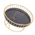DEEPCRAFF Black Metal Wire Fruit Bowl for Kitchen Counter and Living ...
