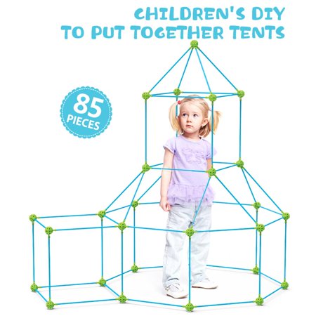 Kids Construction Fort Building Kit Children's Tent Building Toys for ...