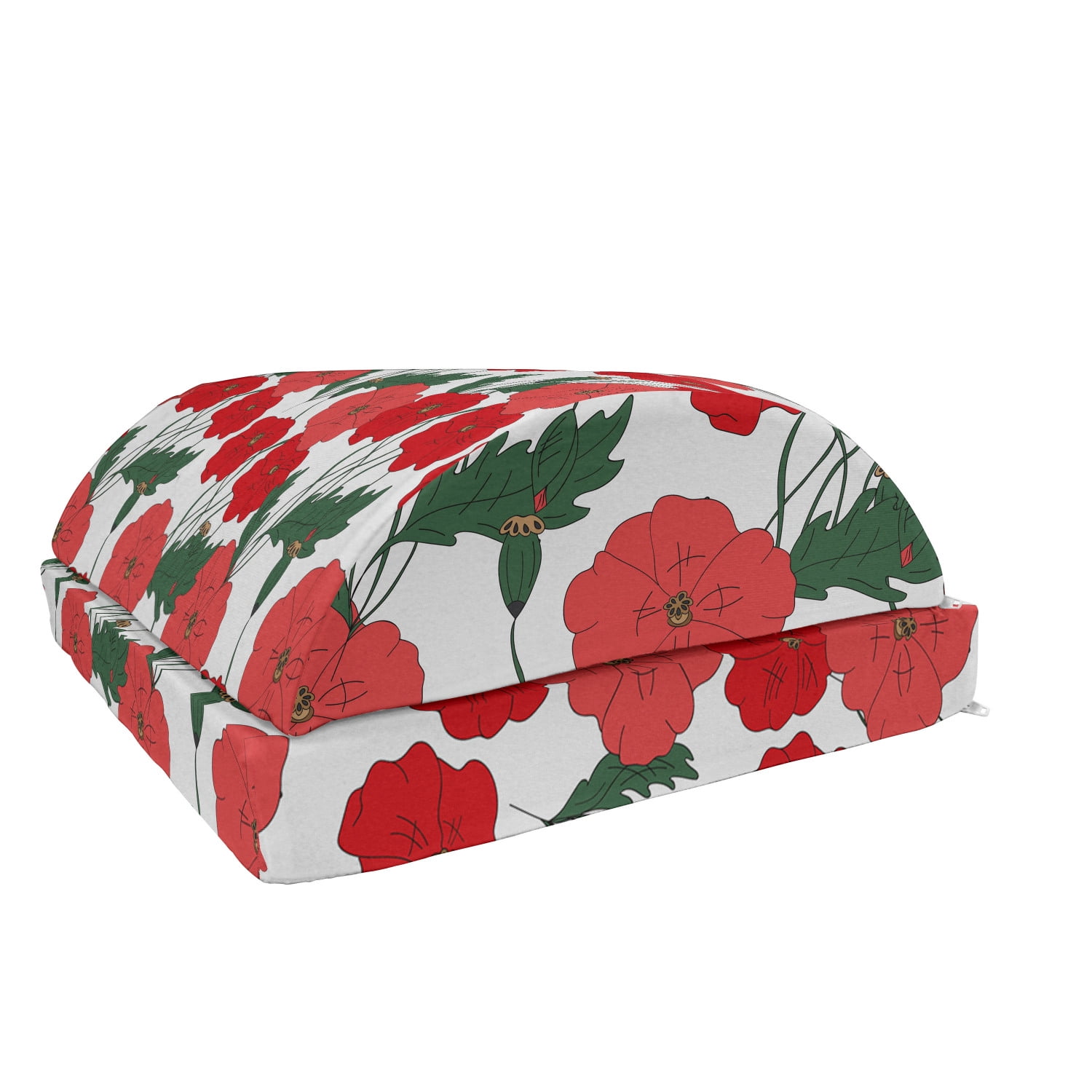 Poppy Flower Foot Rest, Composition with Blossomings of Spring Season ...