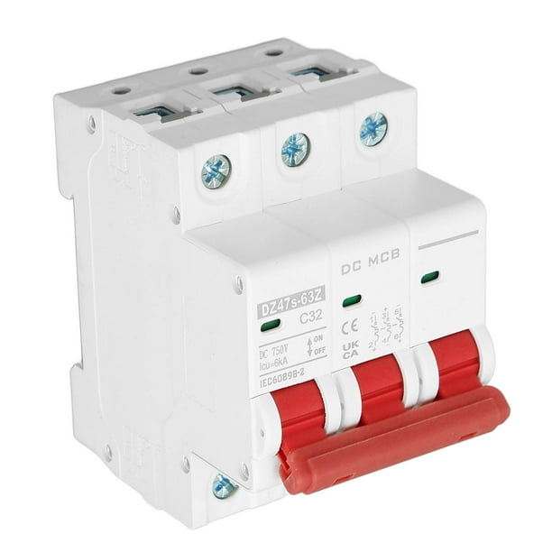 3P Small Circuit Breaker, 6000A Breaking Ability Circuit Breaker Fast Tripping Safe For Solar PV ...
