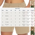 Button Zipper Elastic Waist Sweat Cargo Shorts For Women'S Lightweight ...