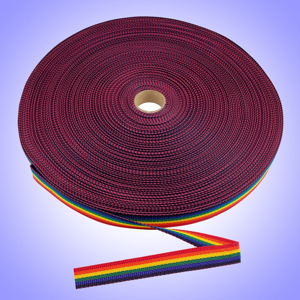 DuraGrip® Brand - 1" Rainbow Heavyweight Polypropylene Webbing ...