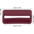CRKMGS-Watch Band Strap Loops, Rubber Replacement Fastener Rings ...