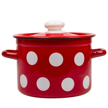Enamelware Straight Pot with Lid, 3.5 qt, Blue - Walmart.com