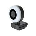 onn. Webcam with Ring Light w/3 LED Levels, Autofocus, Built-in ...
