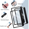 16 Pieces Clear Zipper Pouches Pencil Pouches PVC Makeup Pouch ...