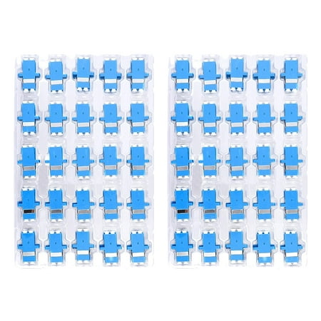 - 50 pcs LC Fiber Optic Coupler Adapter LC to LC Coupler Duplex ...