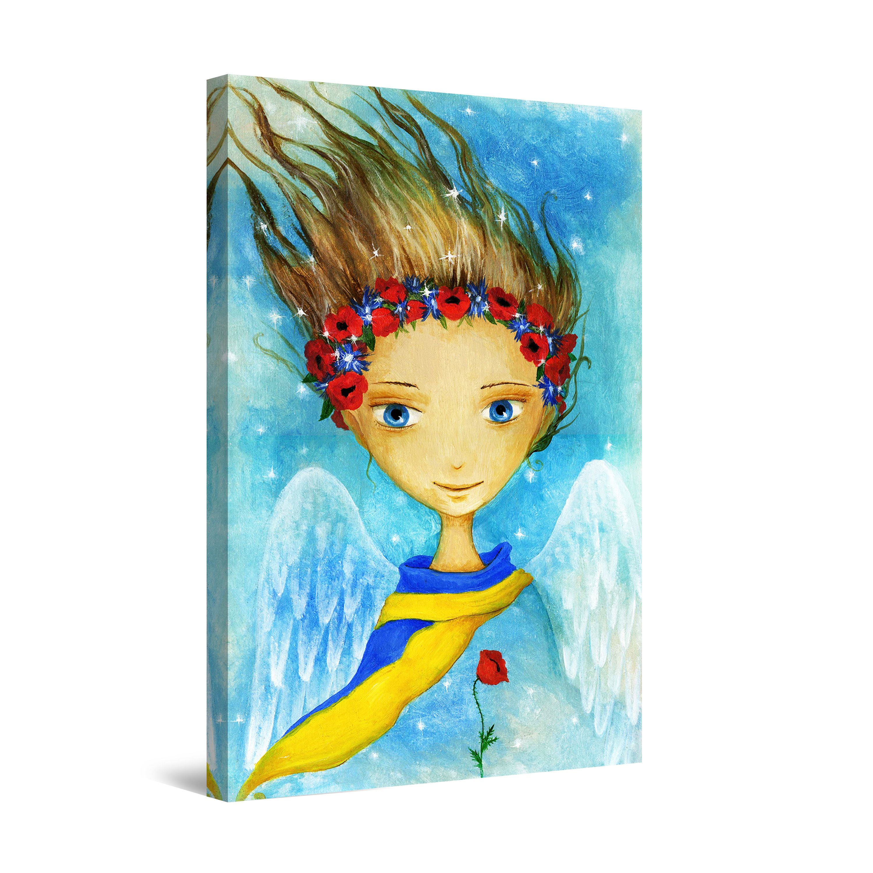 Startonight Canvas Wall Art Angel Prince Boy Room Colored Painting ...