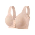 Bxsruta Women'S Wirefree Front Closure Full Coverage Bra Plus Size for ...