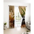 Grey Stone Blackout Curtains for Bedroom/Living Room, Thermal Insulated ...
