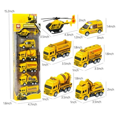 5Pcs Construction Truck Toys, Excavator Play Vehicles Set for Kids 3-6 ...