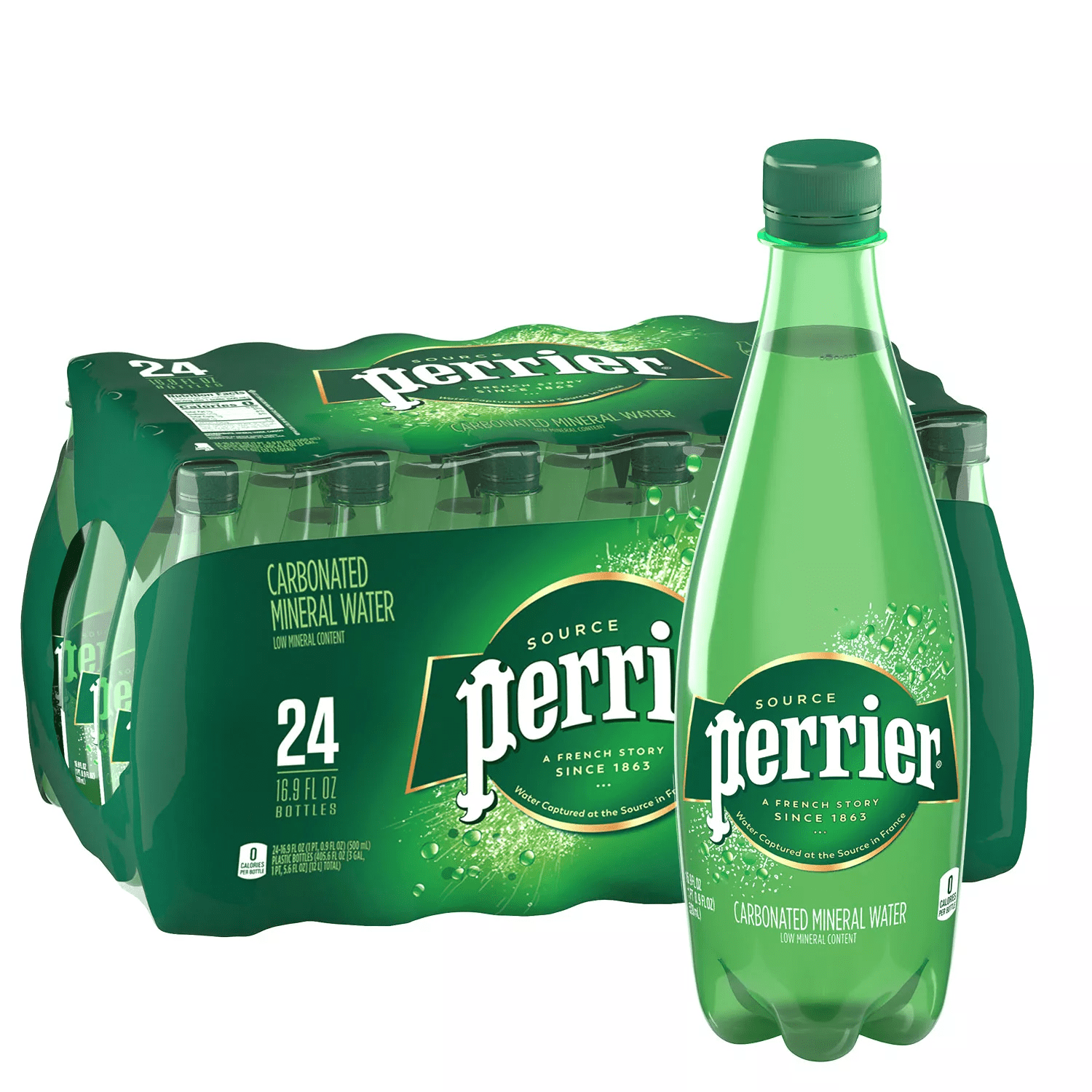 New Perrier Sparkling Natural Mineral Water (16.9 fl. oz., 24 pk ...