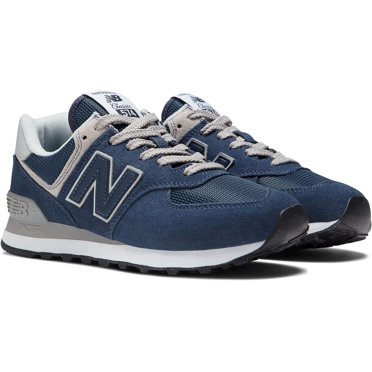 New Balance WL574EVG Women's Low Top Lace Up Suede Mesh Trainers In Grey Size 6 - Walmart.com