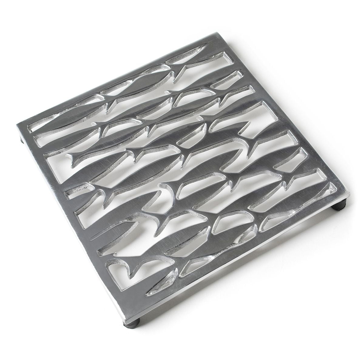 Set of 4 Swimming Fish Trivet with Feet - Walmart.com