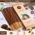Cedar Incense Sticks - Pack of 100 Insence-Sticks Inciensos Aromaticos ...