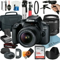 Canon EOS 4000D / Rebel T100 Beginner's DSLR Camera Kit with 18MP, EF-S ...