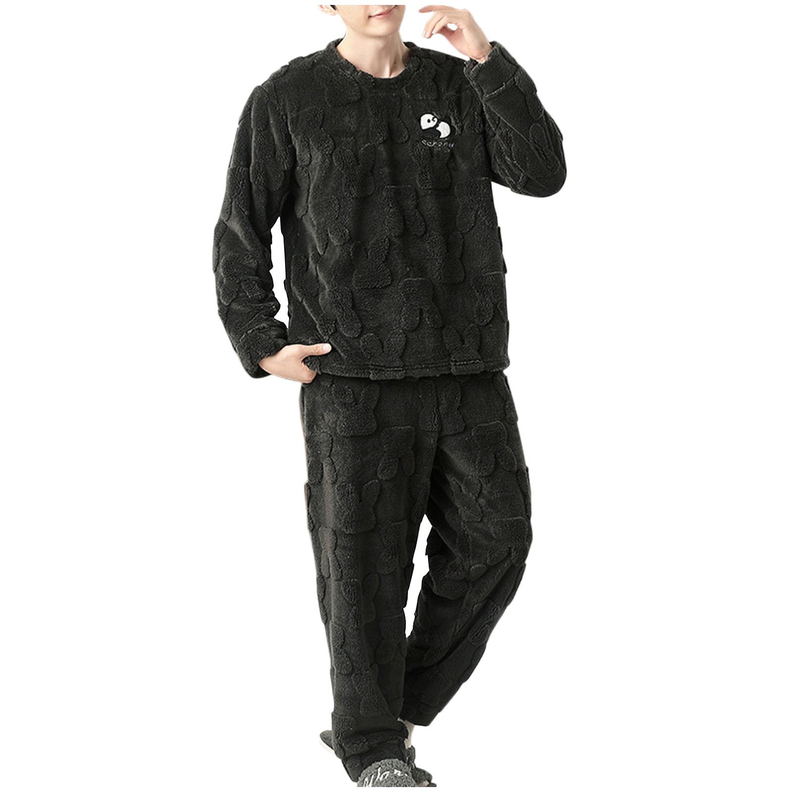 Click here for Dagugfen Winter Pajamas For Men Sets Long Sleeve T... prices