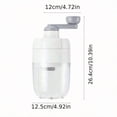 Manual Ice Shaver Machine Portable Hand Cranked Ice Crusher Household ...