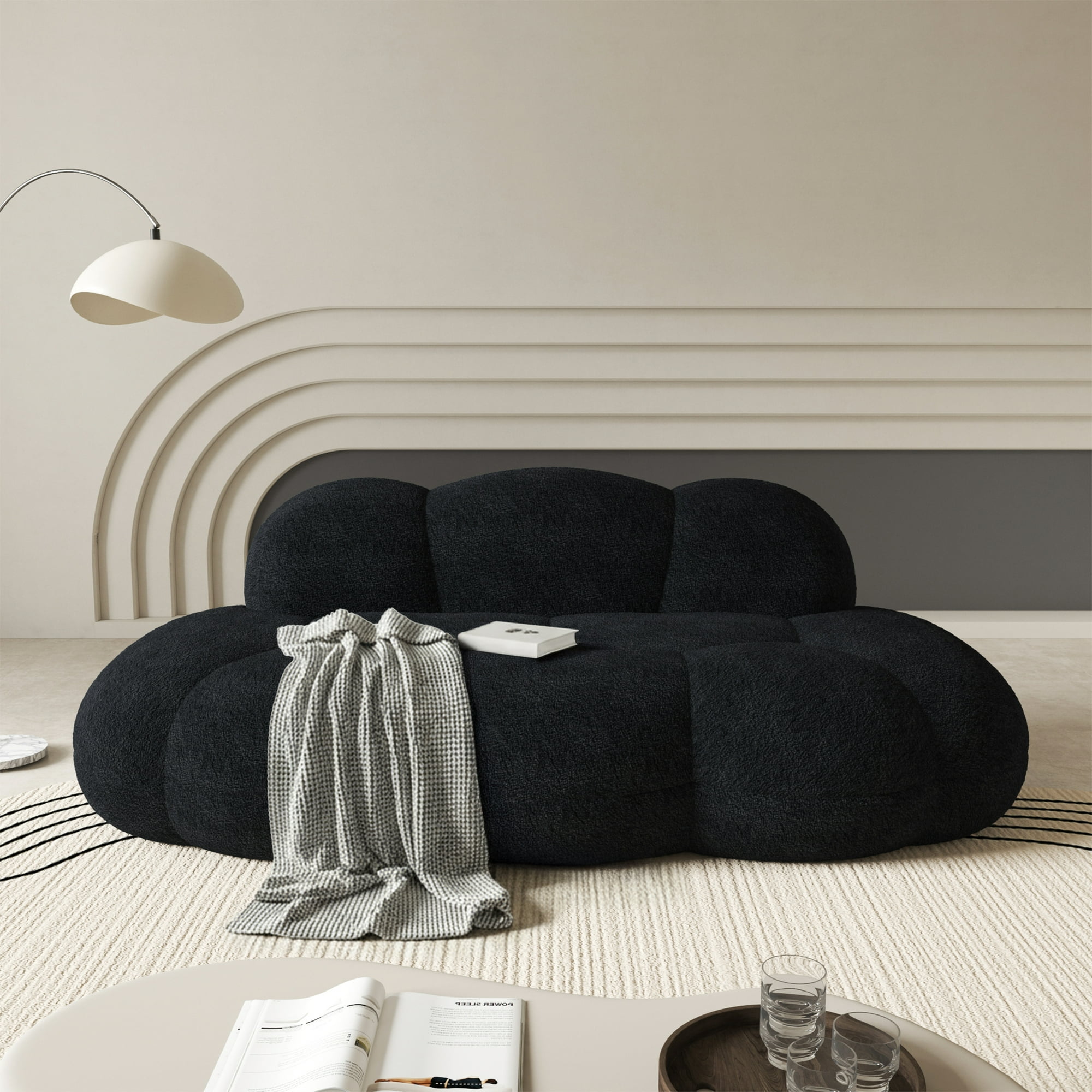 Click here for The Magic Home 90 3-Seater Cloud Curved Boucle Lov... prices