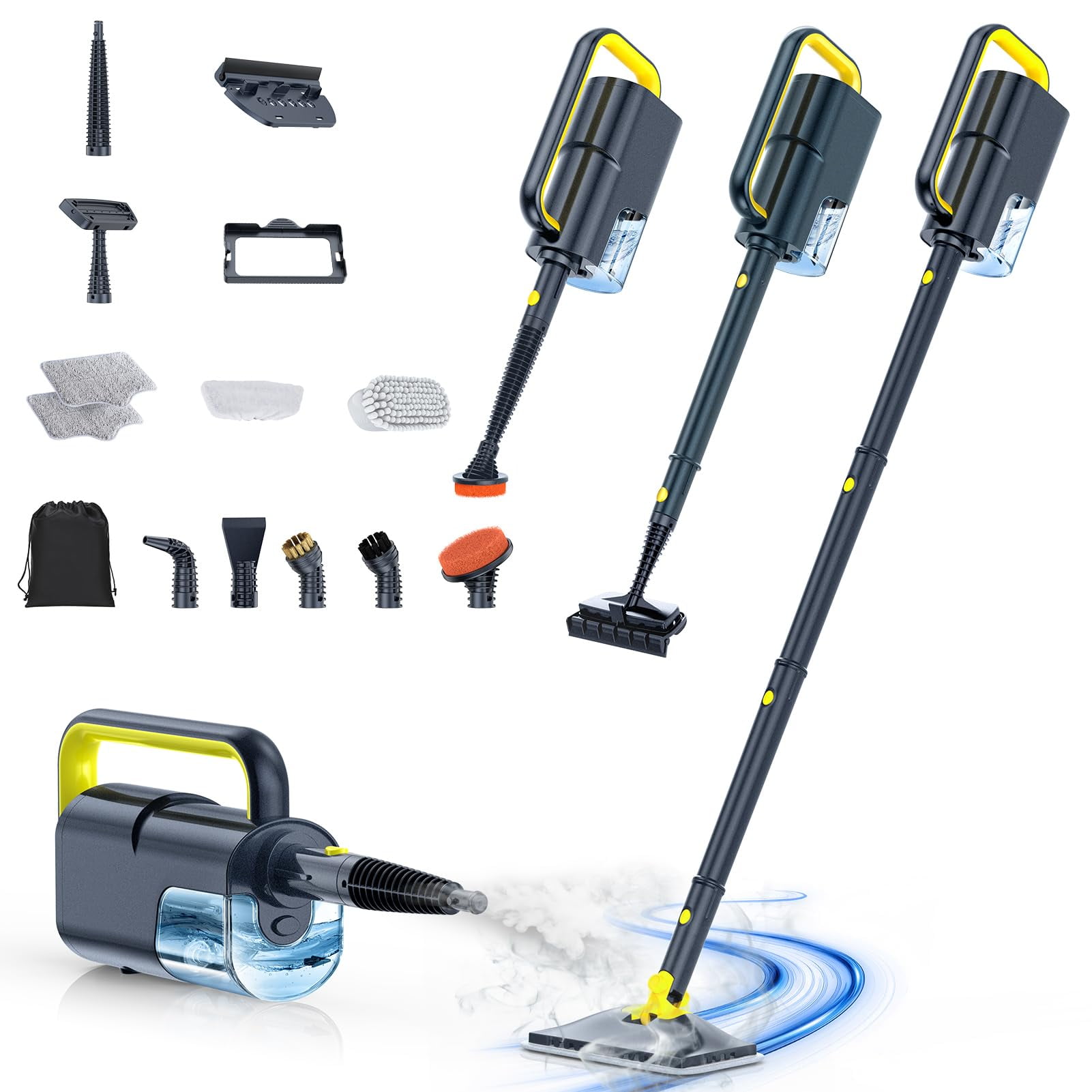 Click here for Scrubwiz Steam Mop With Detachable Handheld Steam... prices