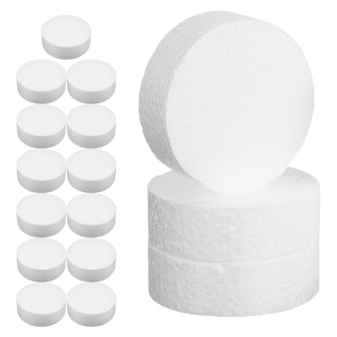 LINASHI 4/6/8inch Foam Circle Polystyrene Foam Disc, Round Craft Foam ...