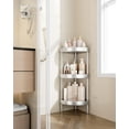 Corner Shower Caddy Stand-4 Tier Rustproof Anodized Aluminum Standing ...