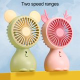 SSBSM Desk USB Fan, Low Noise, Cartoon Bear Rabbit Giraffe, Cute Cooler ...
