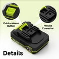 Pulituo 20V 1.5Ah Lithium-Ion Battery Replacement, OEM Aftermarket ...