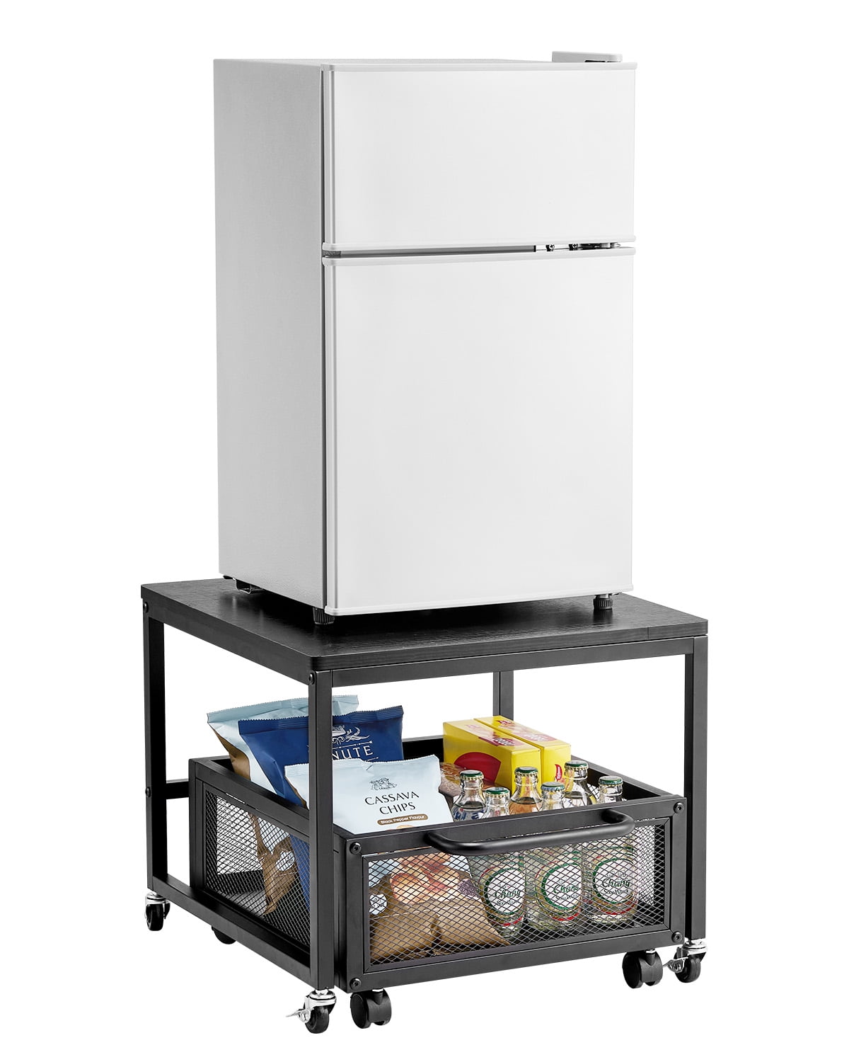 VEVOR Mini refrigerador con ruedas giratorias y carrito de ...