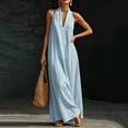 Bnwani Flowy Dresses for Women,Summer Dresses,Casual,Relaxed Fit,V-Neck ...
