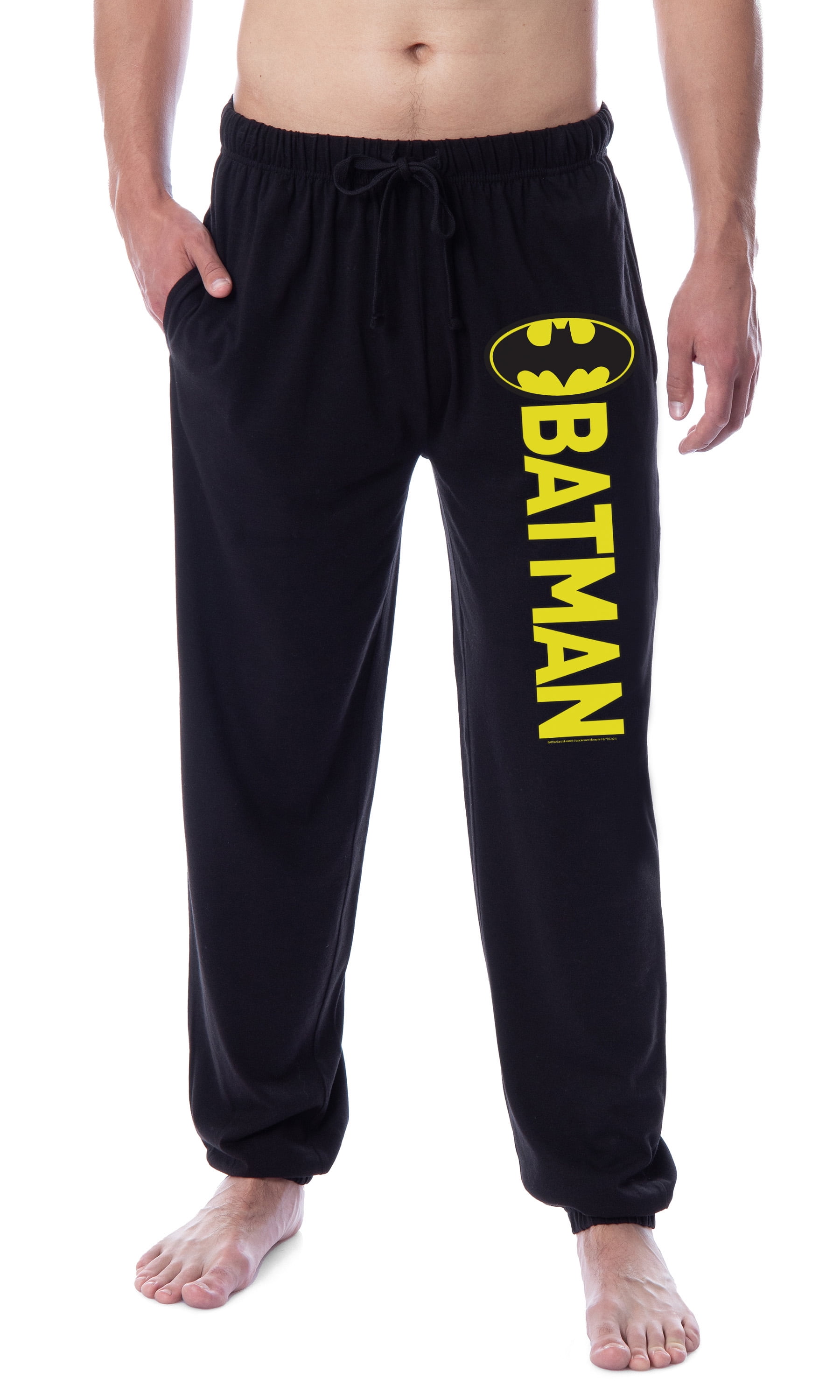 DC Comics Men's Batman Classic Bat Logo Sleep Jogger Pajama Pants (X ...