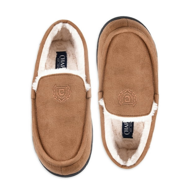 Chaps Men's Microsuede Slopes Moccasin Slipper - Walmart.com