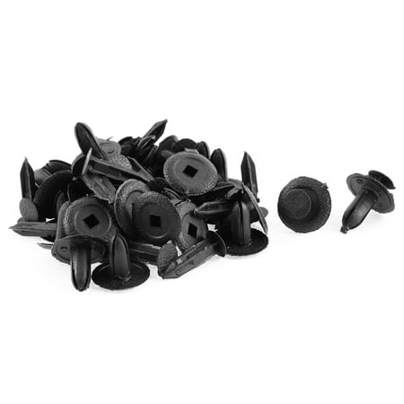 30 Pcs 18mm x 7mm Black Plastic Rivet Bumper Lining Trim Panel Fastener ...